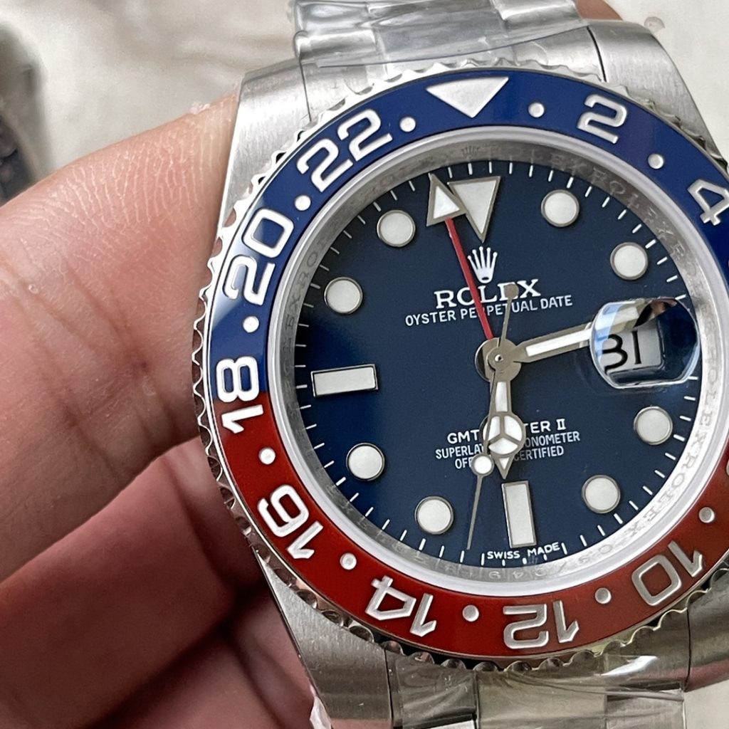 Clean Factory Watch CF Pepsi GMT-Master II 126719BLRO Midnight Blue ...